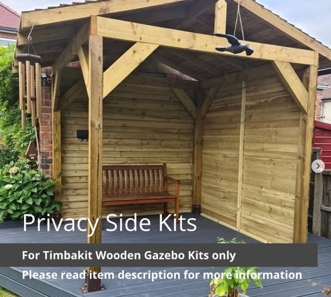 Privacy Side Kits for Timbakit Wooden Gazebo's For 2.4m, 3m & 3.6m ...