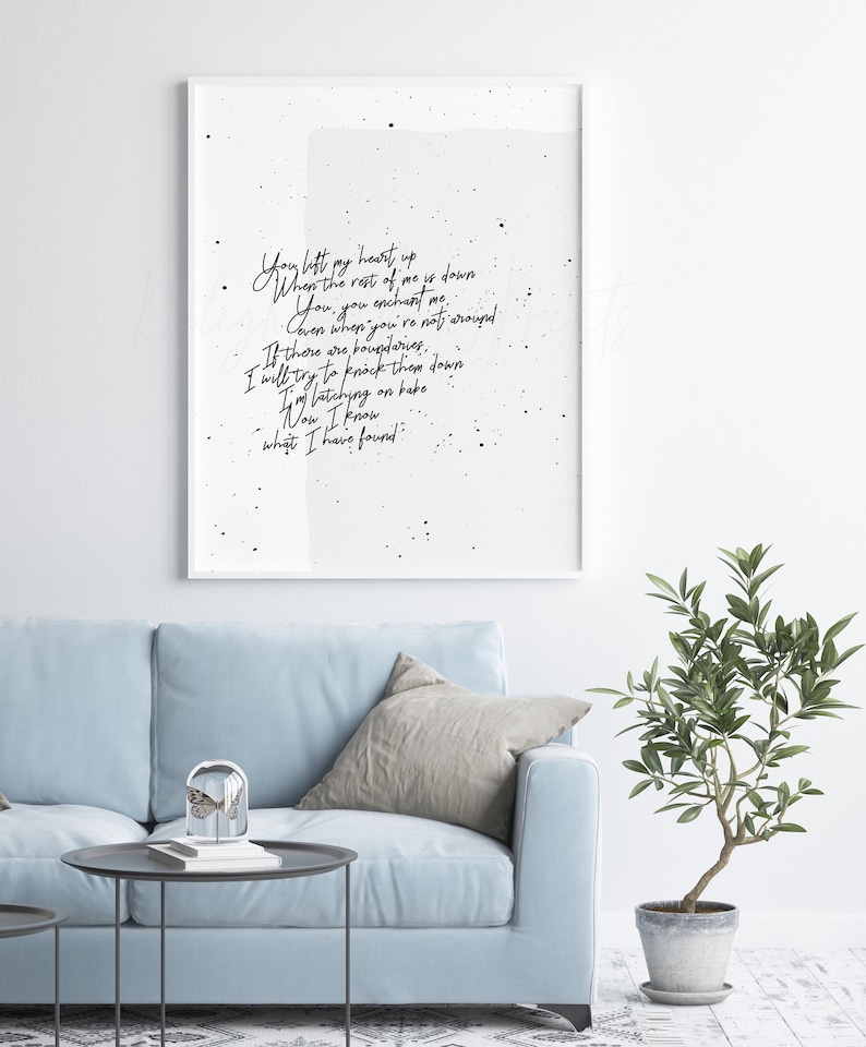 Latch Sam Smith Lyrics Printable Sam Smith Lyrics Poster T Instant Download File Latch