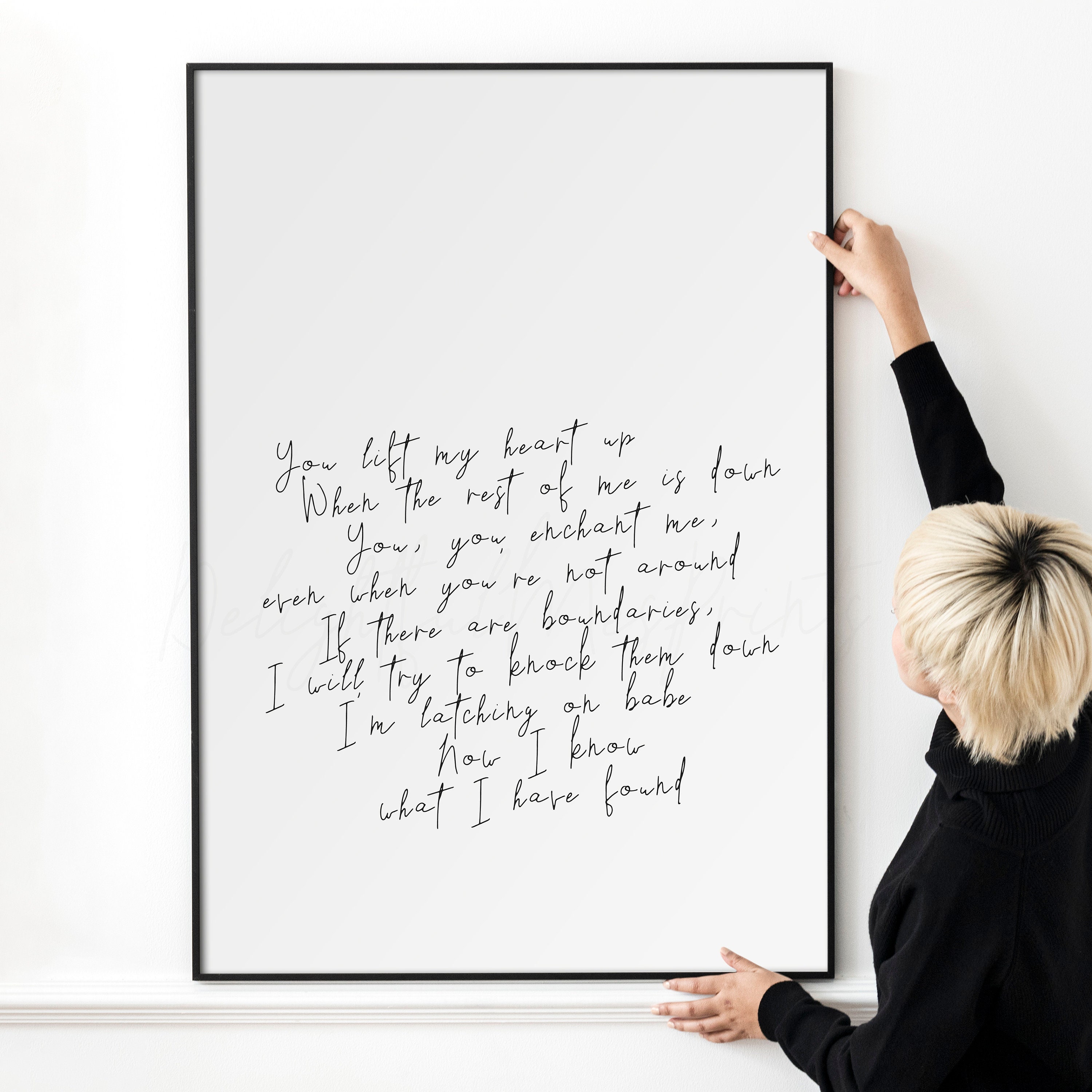 Latch Sam Smith Lyrics Printable Sam Smith Lyrics Poster Etsy