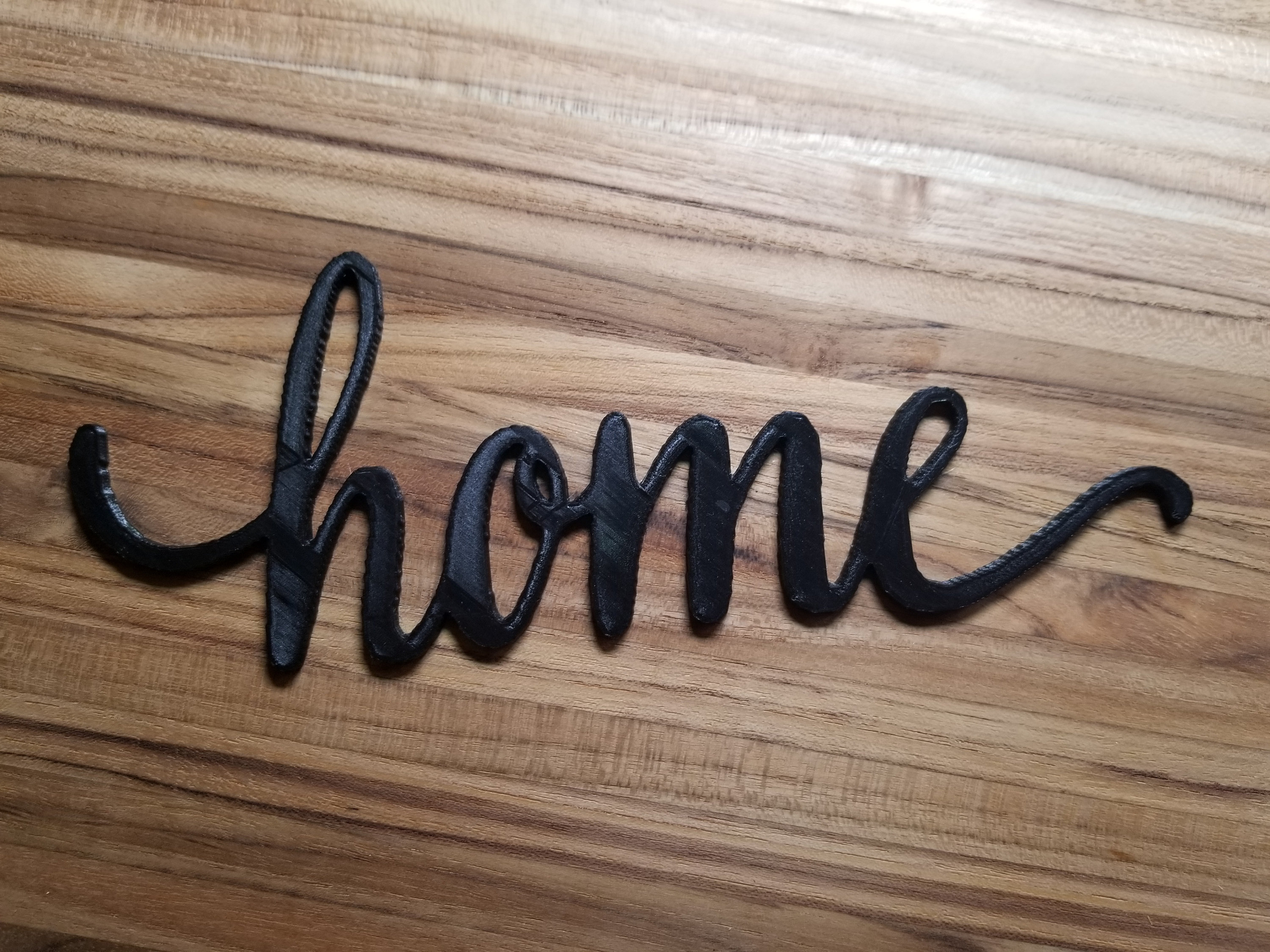 Cute Home Cursive Word Art Beautiful Decorative Accent 3d - Etsy