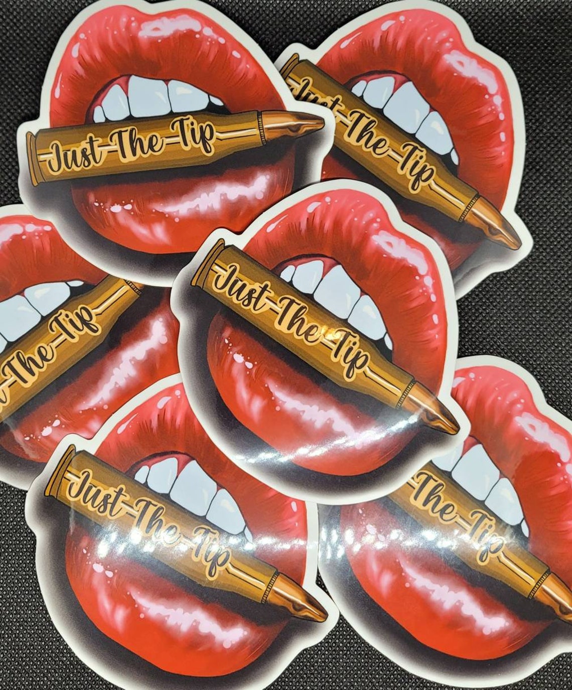 Lips Bullet Waterproof Sticker 4x4 Inches - Etsy UK
