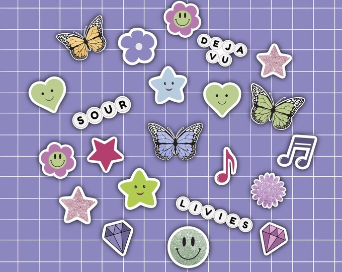 OLIVIA RODRIGO Inspired Stickers | Sour Sticker Pack | Deja Vu Laptop ...