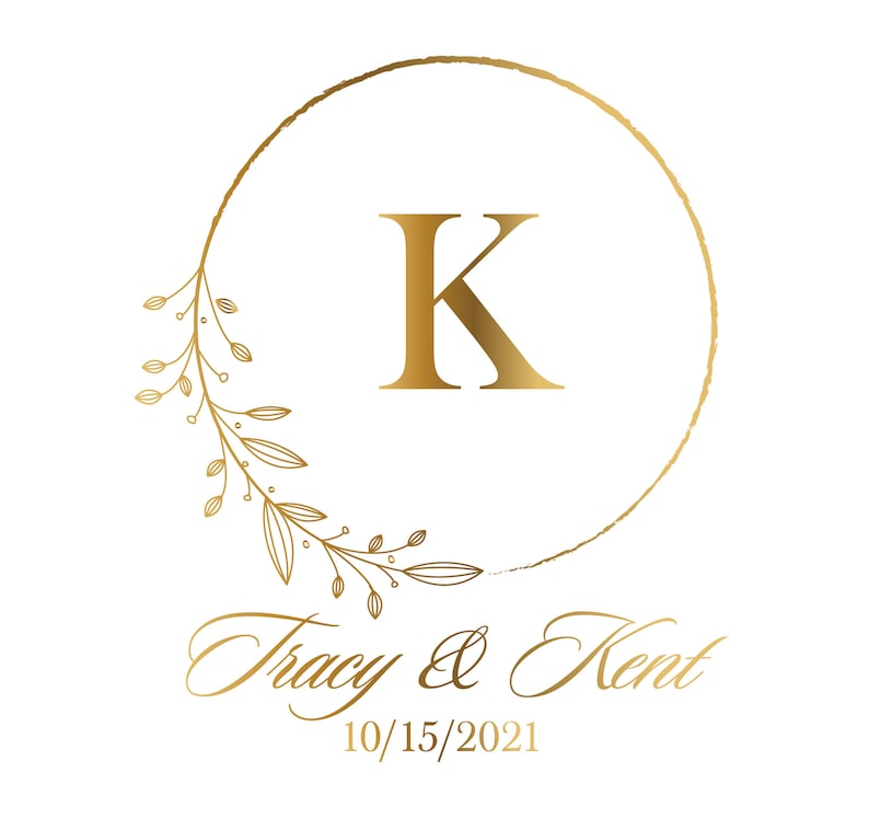 Wedding Logo Design Simple Elegant Modern Wedding Logo | Etsy