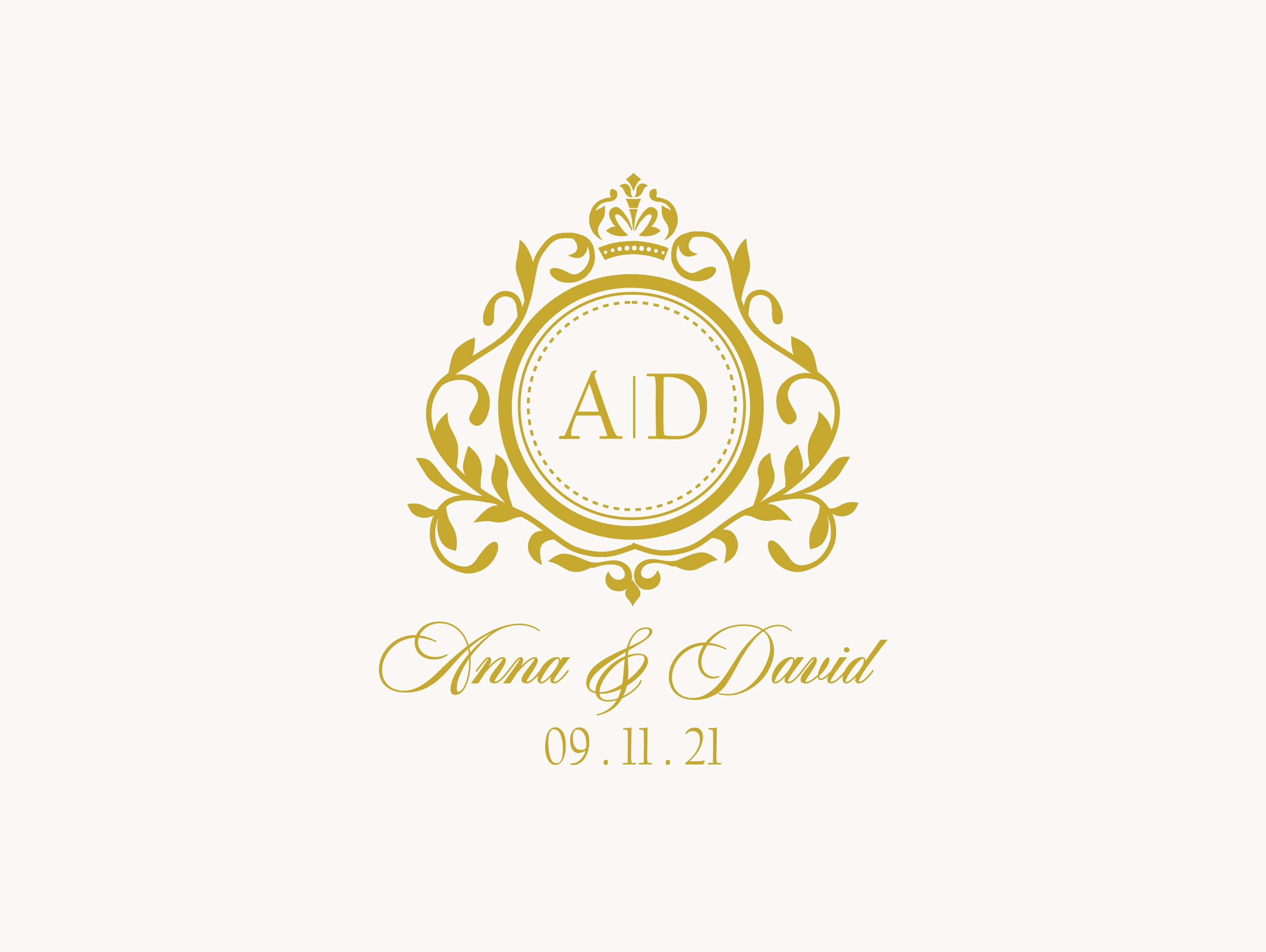 Royal Wedding Logo Design