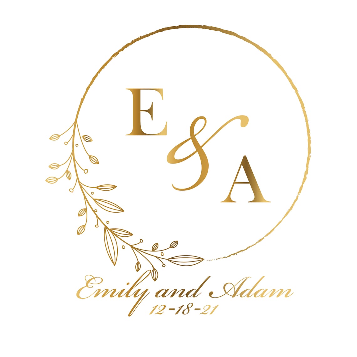 Diseño de logotipo de boda, Plantilla de monograma de logotipo de boda ...