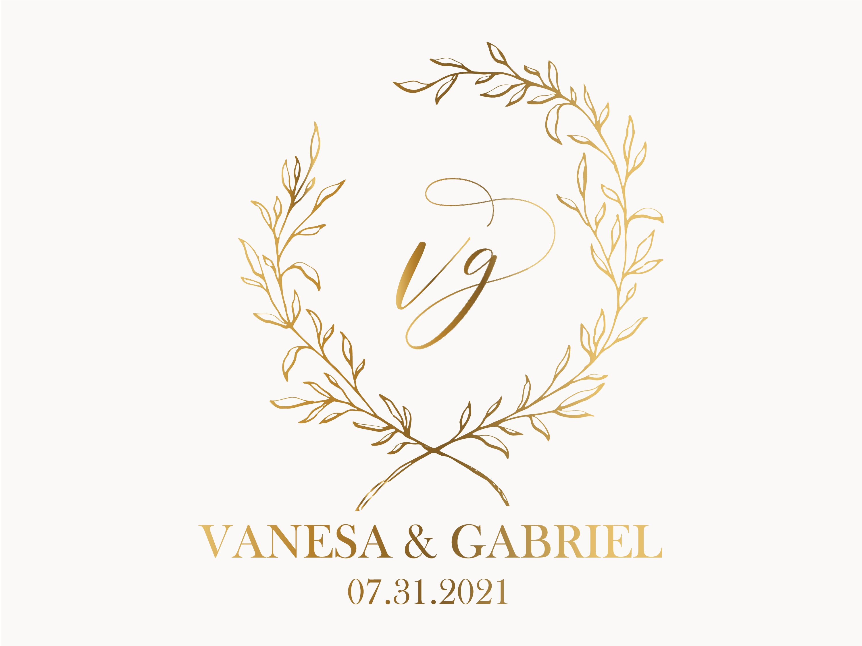 Hochzeit Monogramm Wappen, Hochzeit Logo Design, Hochzeitskranz ...