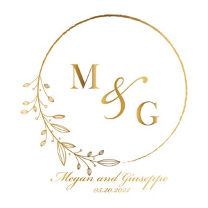 Wedding Logo Design, Simple Elegant Modern Wedding Logo Monogram ...