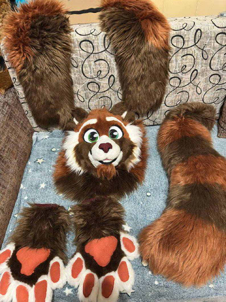Red Panda Partial Fursuit for Sale, Turning Red - Etsy
