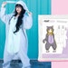 Beginner Cosplay Kigurumi Japanese Adult Animal Onesie Sewing Pattern ...