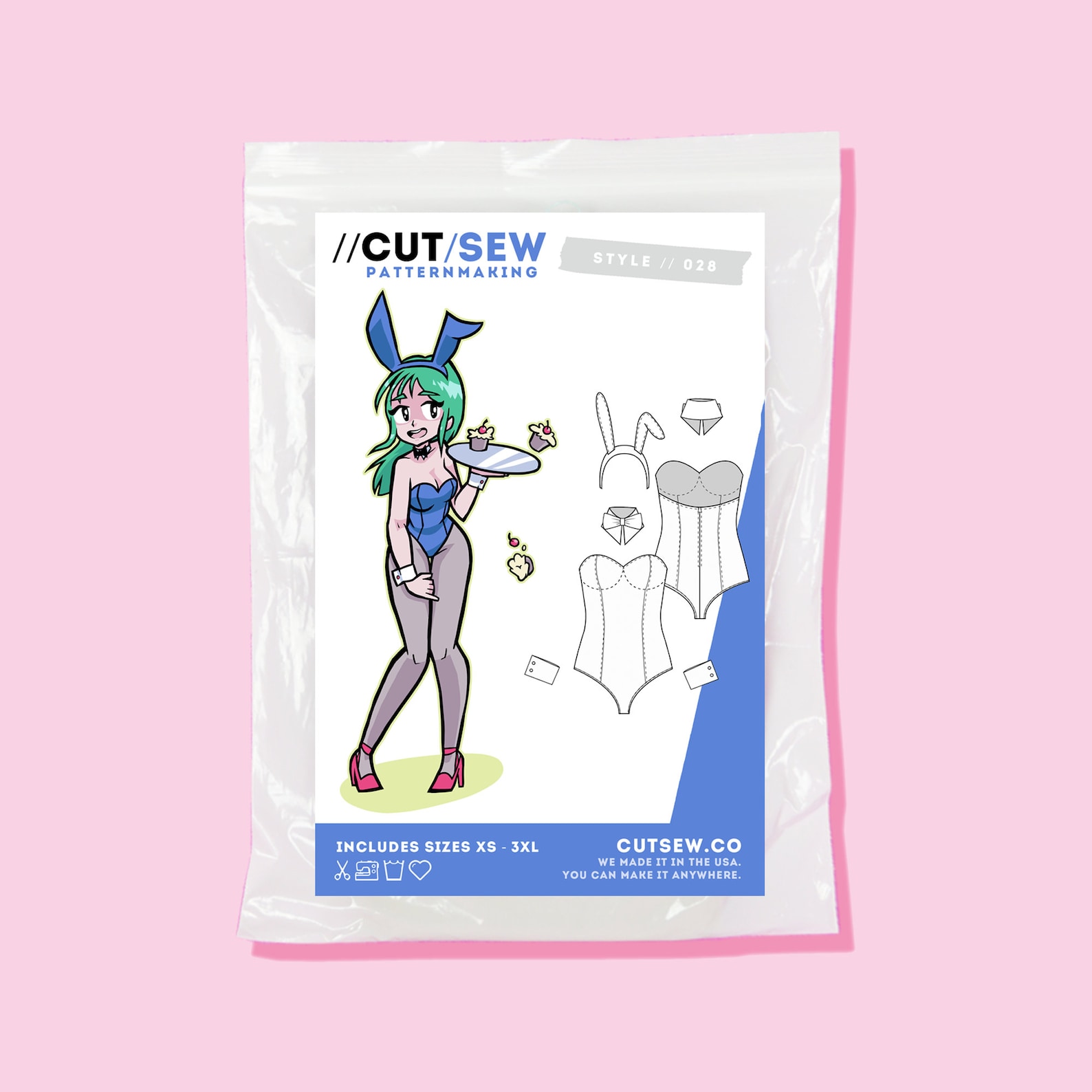 Beginner PDF Cosplay Bunny Suit Japanese Anime Sewing Pattern | Etsy