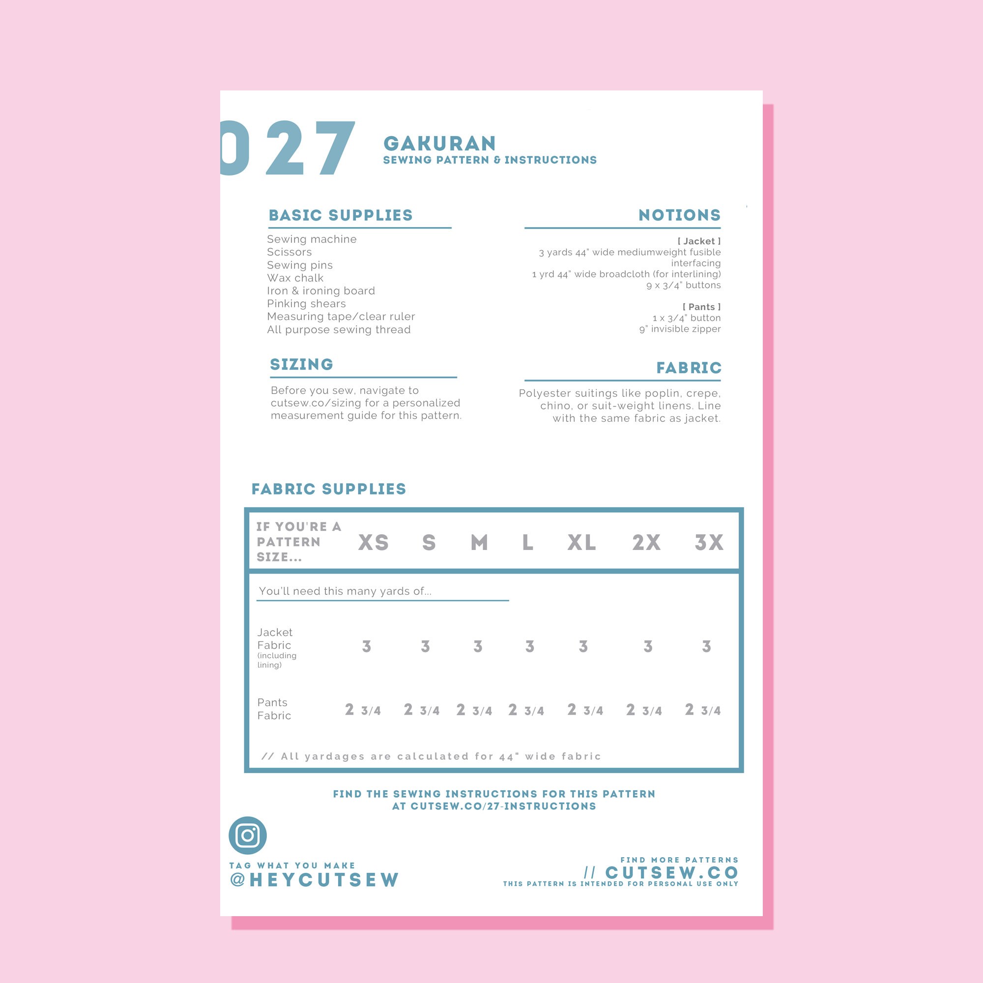 Beginner PDF Cosplay Gakuran Japanese Adult School Uniform Sewing ...