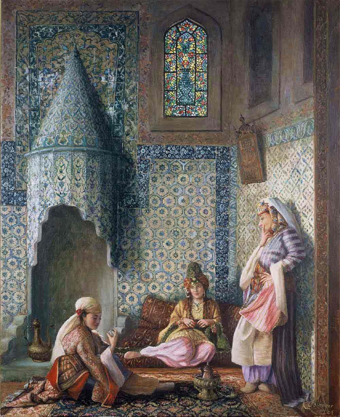 Harem Sultan Morroco Painting Vintage Poster - Etsy
