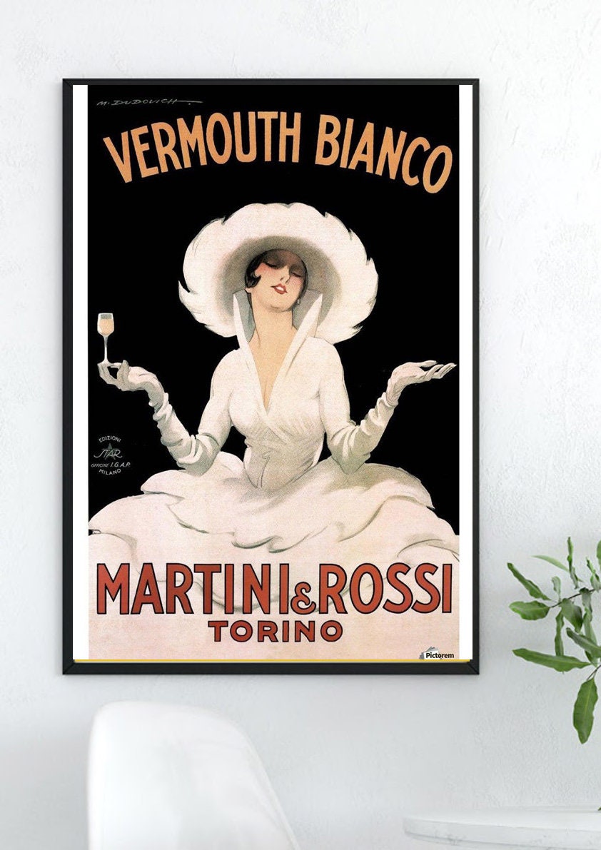Framed Martini Rossi Poster for sale| 53 ads for used Framed Martini ...