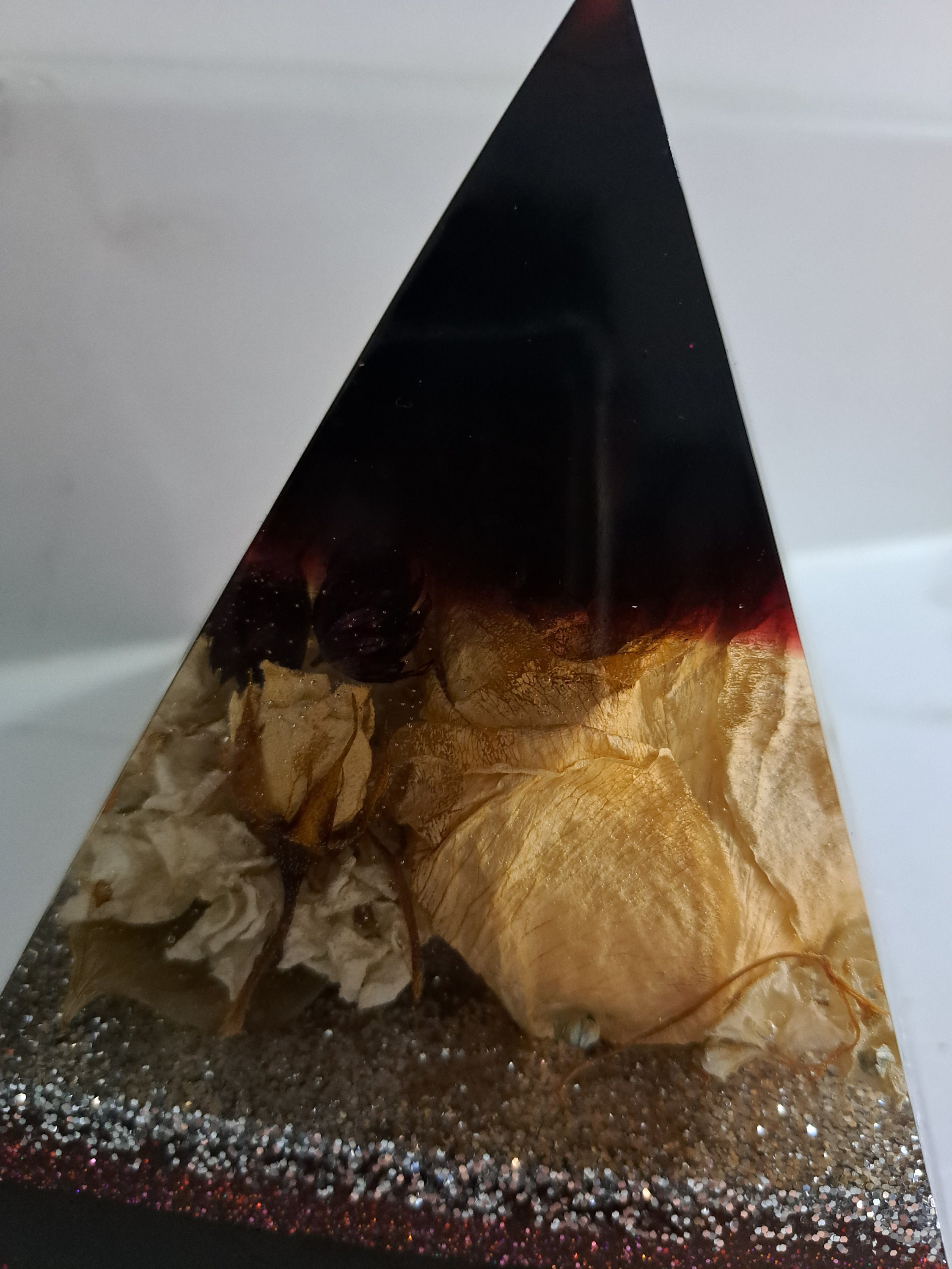 Handmade Epoxy Resin Pyramid - Etsy