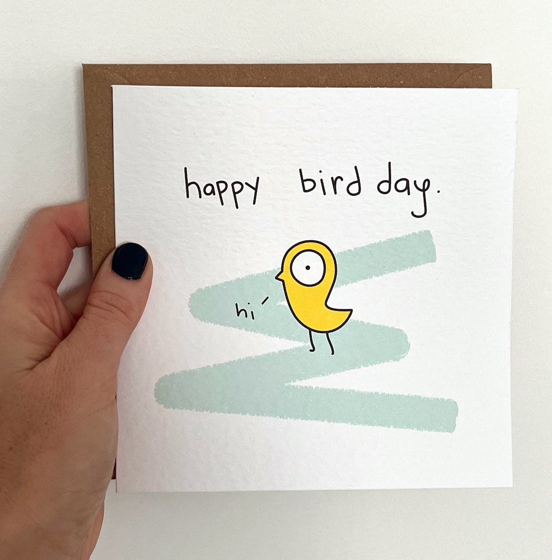 Happy Bird Day Birthday Card - Etsy