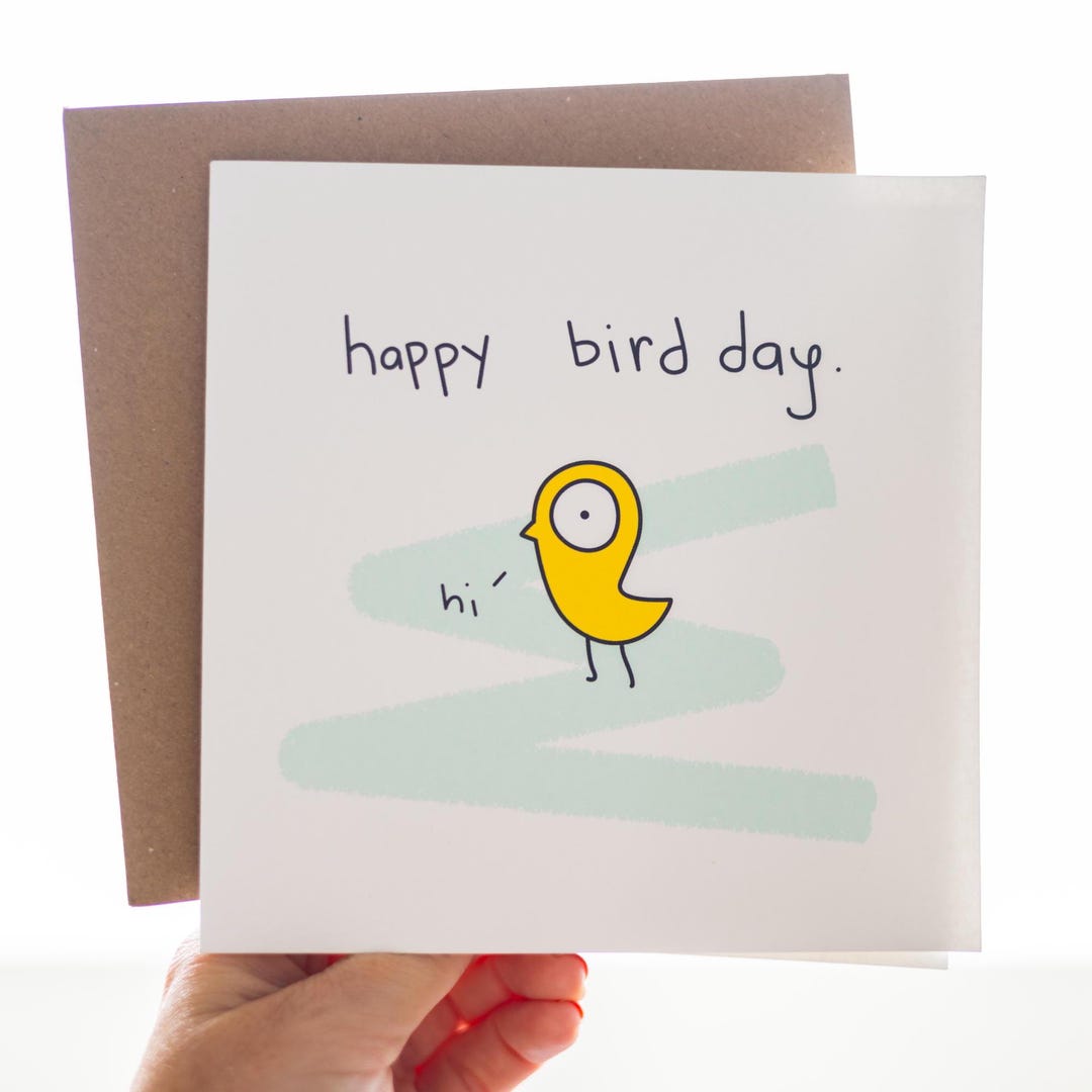 Happy Bird Day | Birthday Card - Etsy