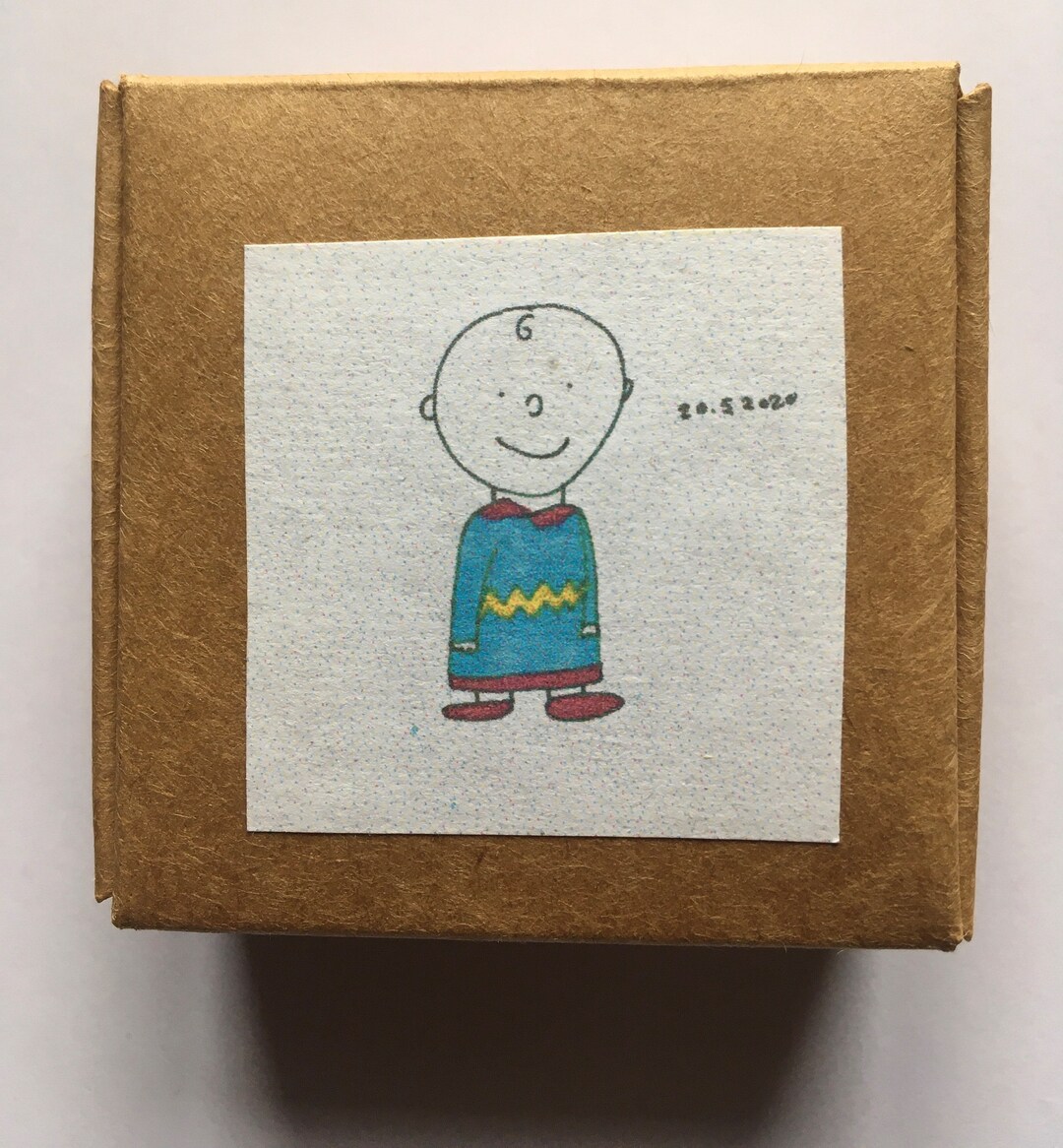 Charlie Brown Drawing on Gift Box - Etsy