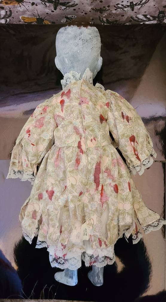 Zombie Horror Doll Hand Painted Porcelain - Etsy