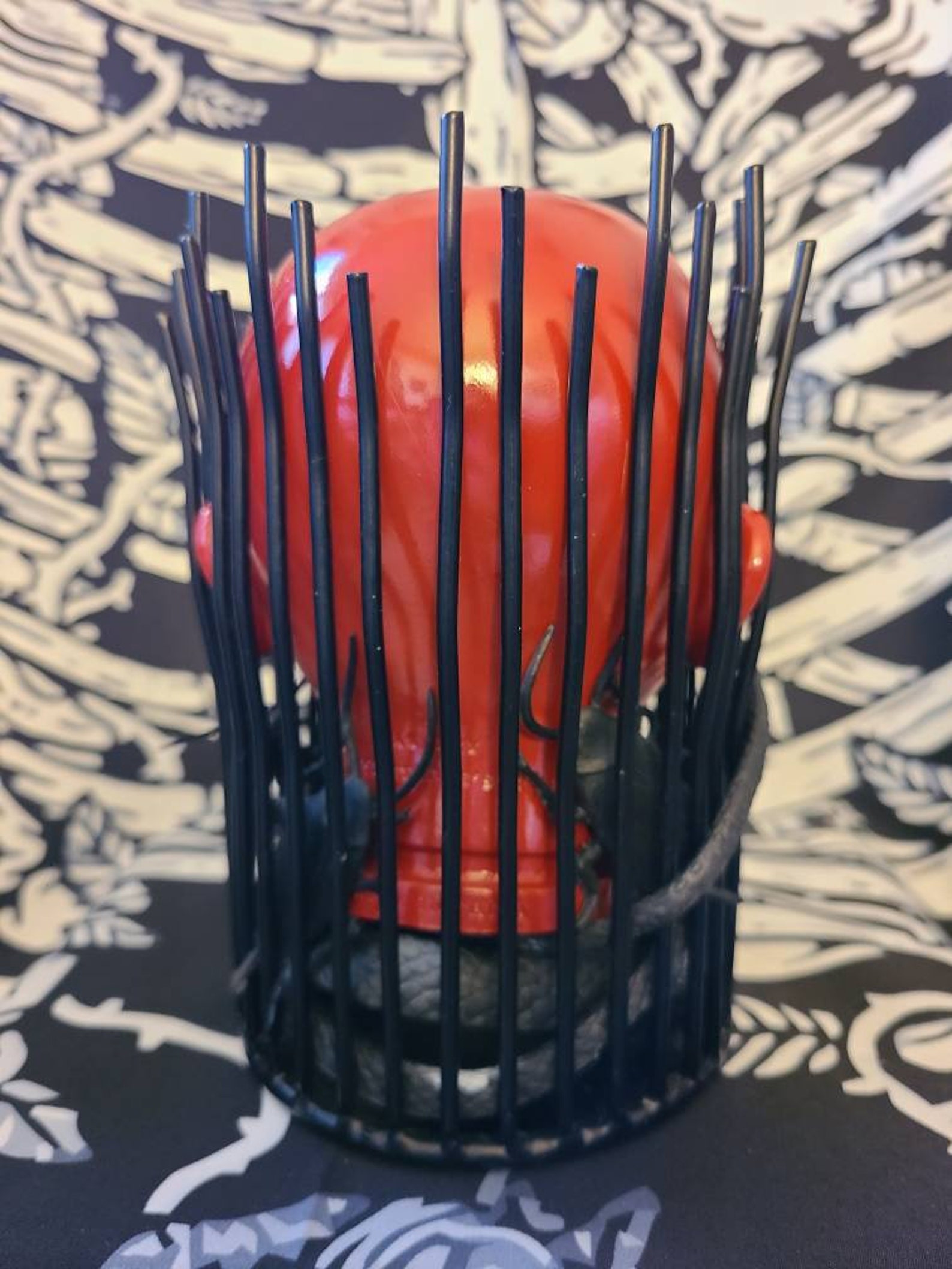 Caged Demon Doll Head With Snake and Roaches - Etsy