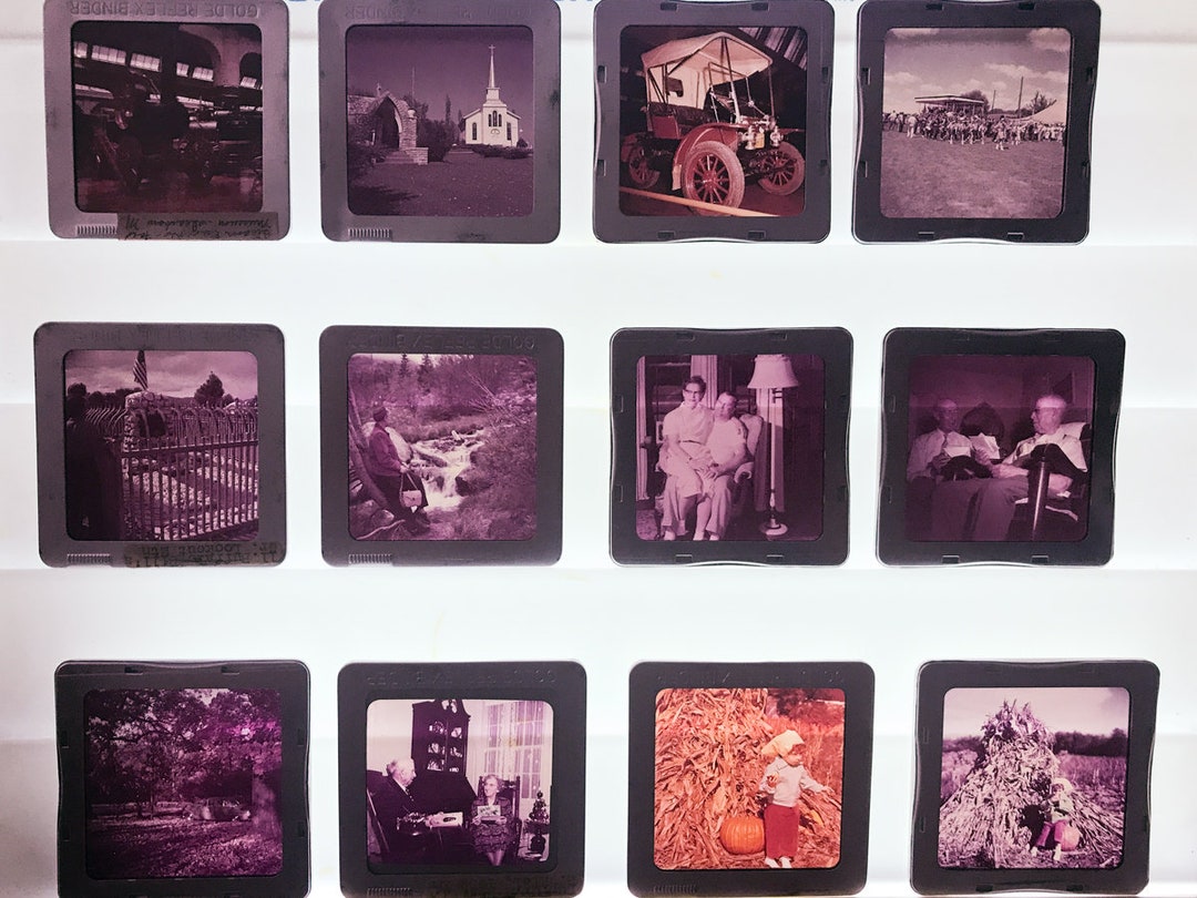 Collection of 36 Wonderful Medium Format Glass Slides From the 1950’s ...