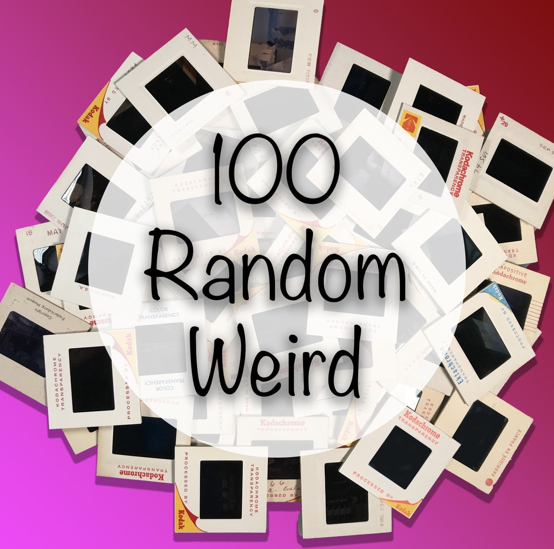 All Weird and Random - Lot of 100 35mm Vintage Color Photo Slides 1960 ...