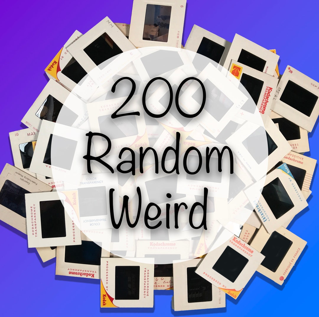 200 Vintage 35mm Slides – Weird & Random Color Photos - Etsy