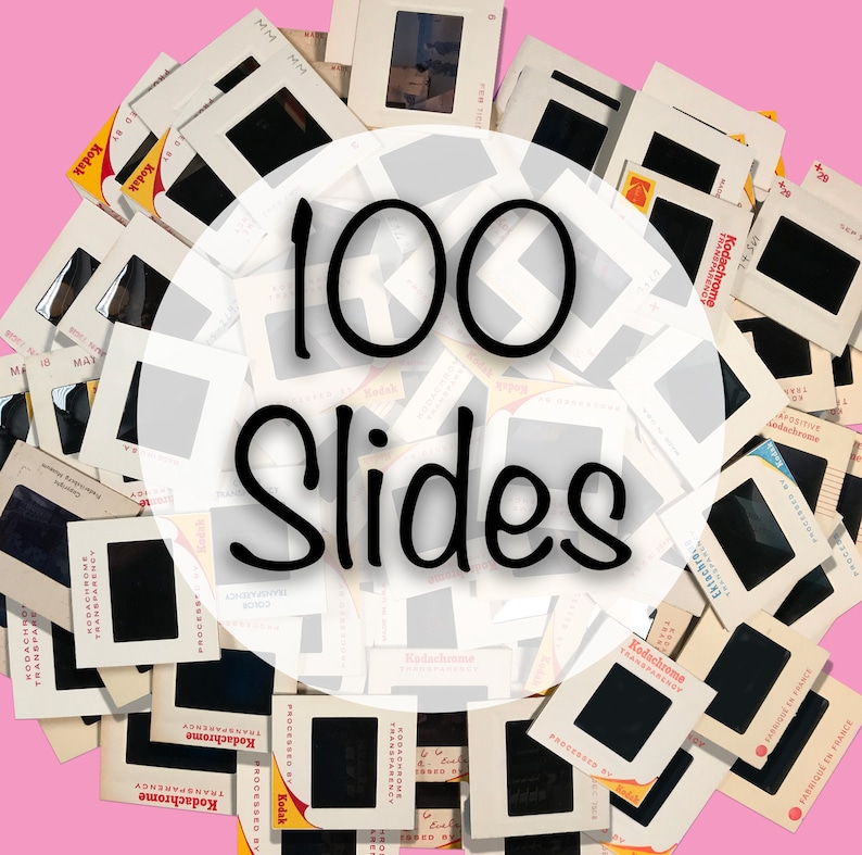 Lot of 100 35mm Vintage Color Photo Slides 1960s 1990s - Etsy
