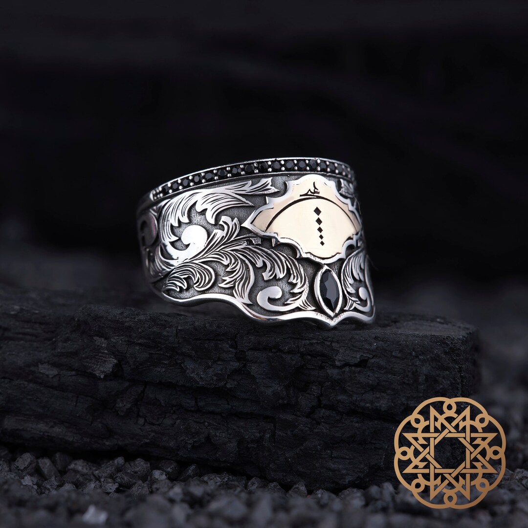 Arabic Calligraphy Archer Ring, Triumph Ring ,thumb Ring Men, Best Men ...