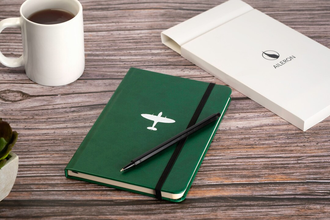 Spitfire Journal Aviation Notebook Personalised Aviation - Etsy UK