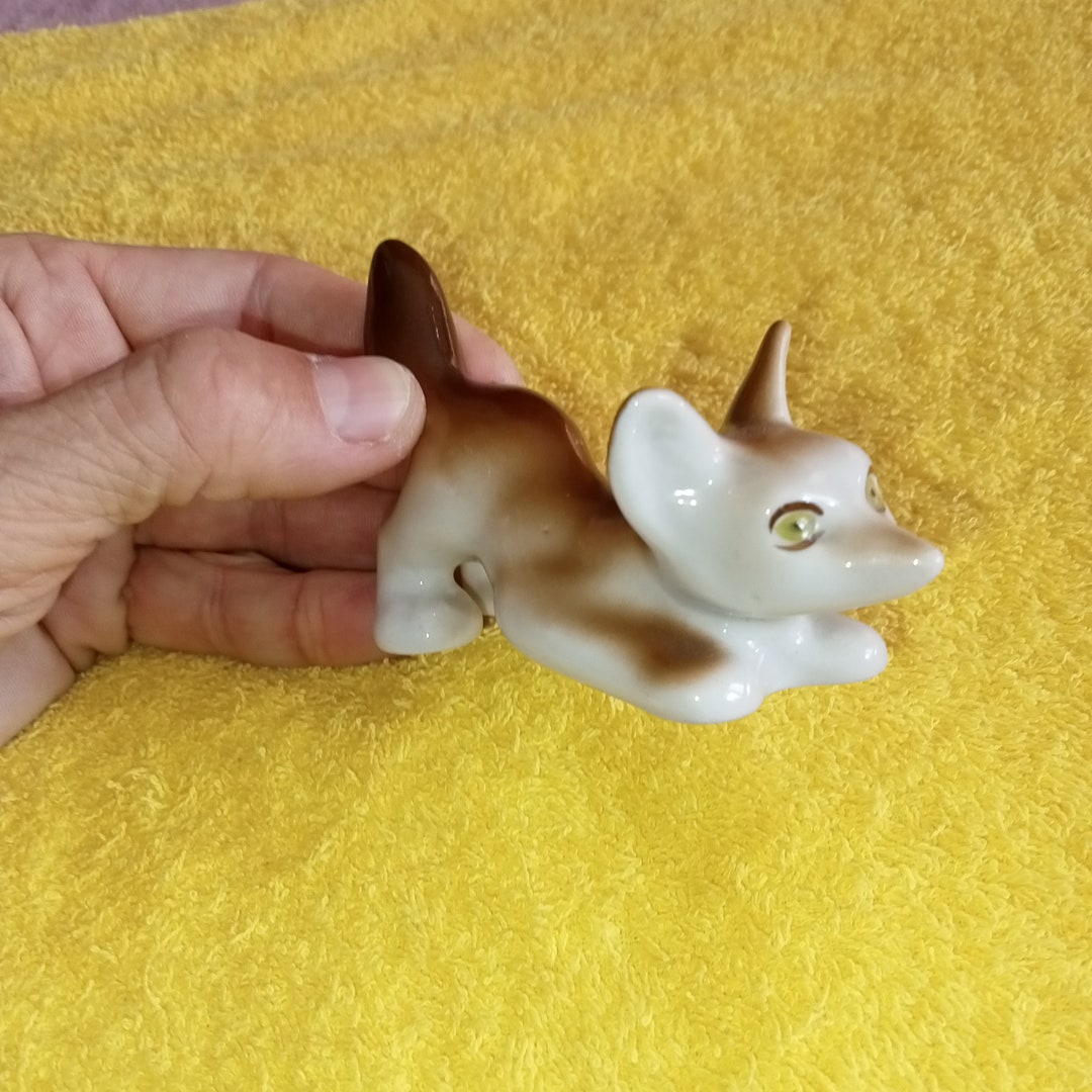 Vintage Soviet Porcelain Fox Figurine, USSR Ceramics, Vintage Home ...