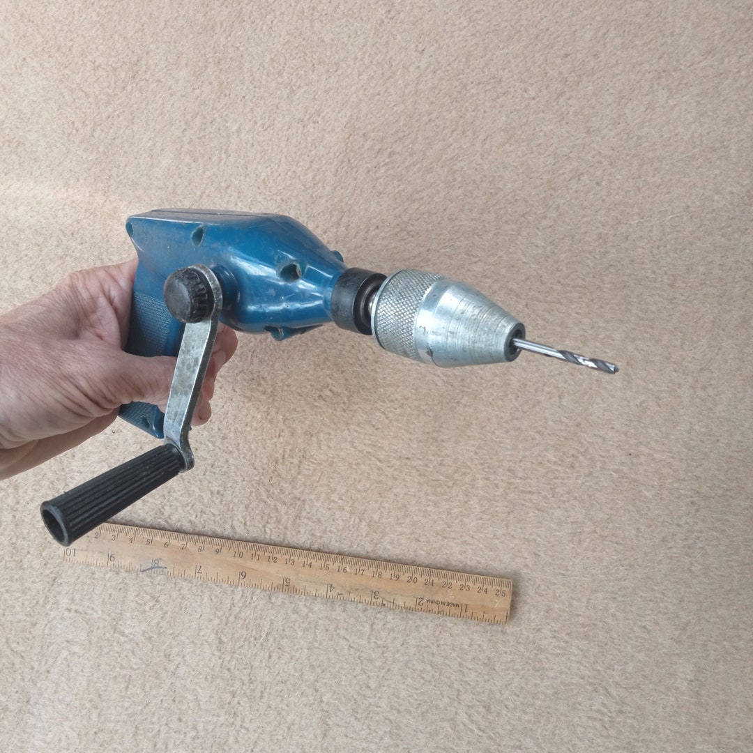 Soviet Old Hand Drill. ZTS. A Rare Blue Drill.primary Hand Tools ...