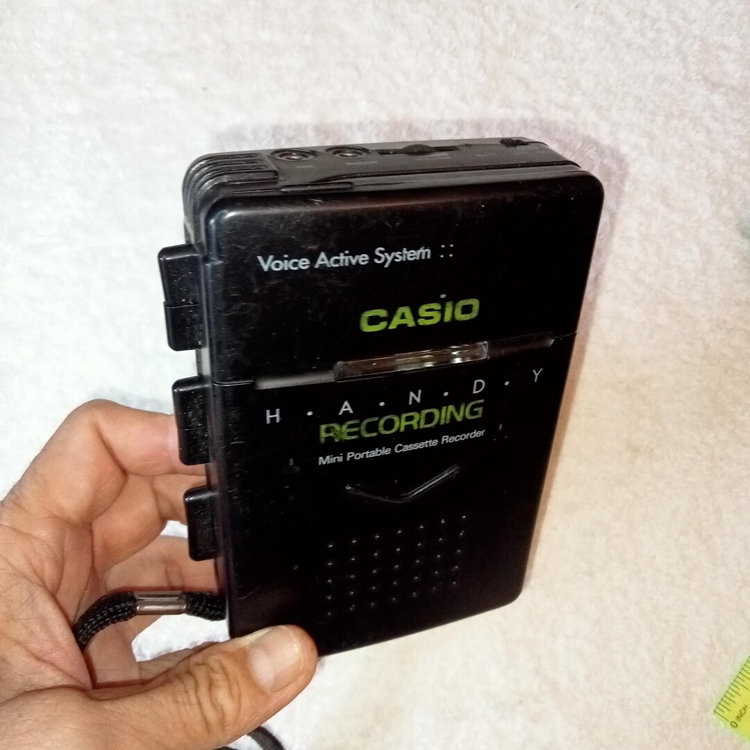 Working Mini Portable Cassette Recorder Casio TP-3, Made in Japan ...