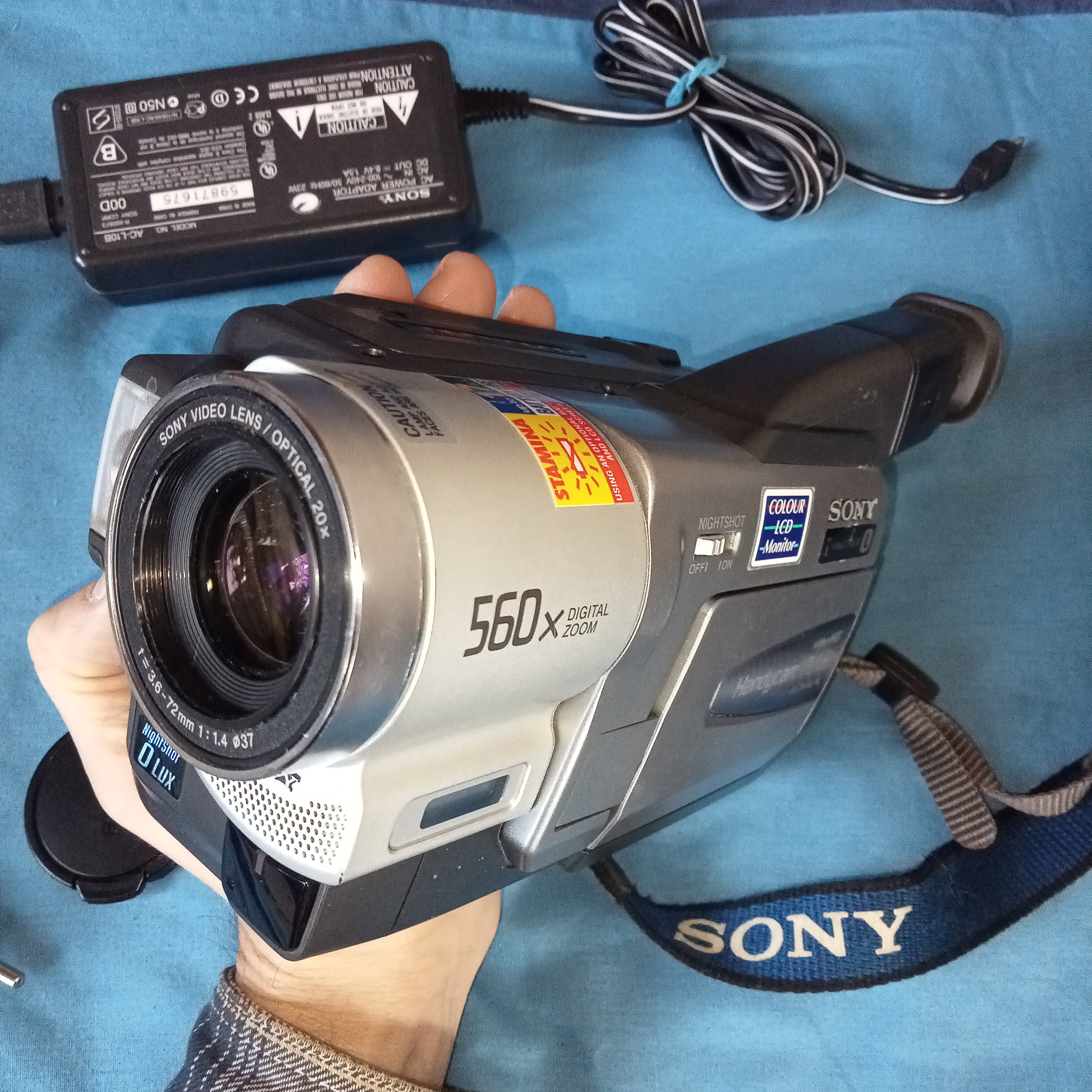 Silver Working Video Camera, Video8, Hi8, 8 Mm, Sony Handycam Ccd ...