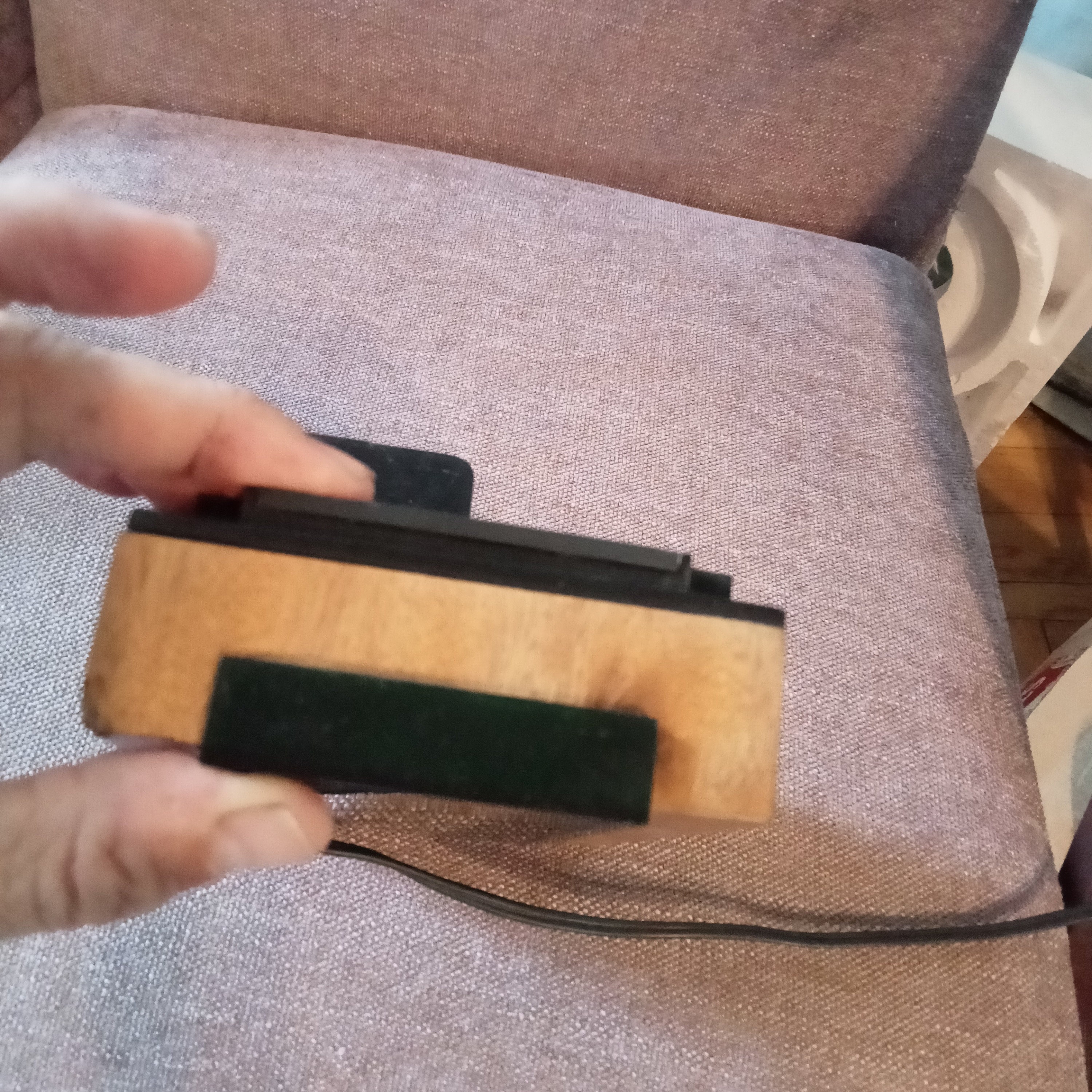 Working Soviet Desktop Electronic Clock of the 80s.wooden Ancient Alarm ...