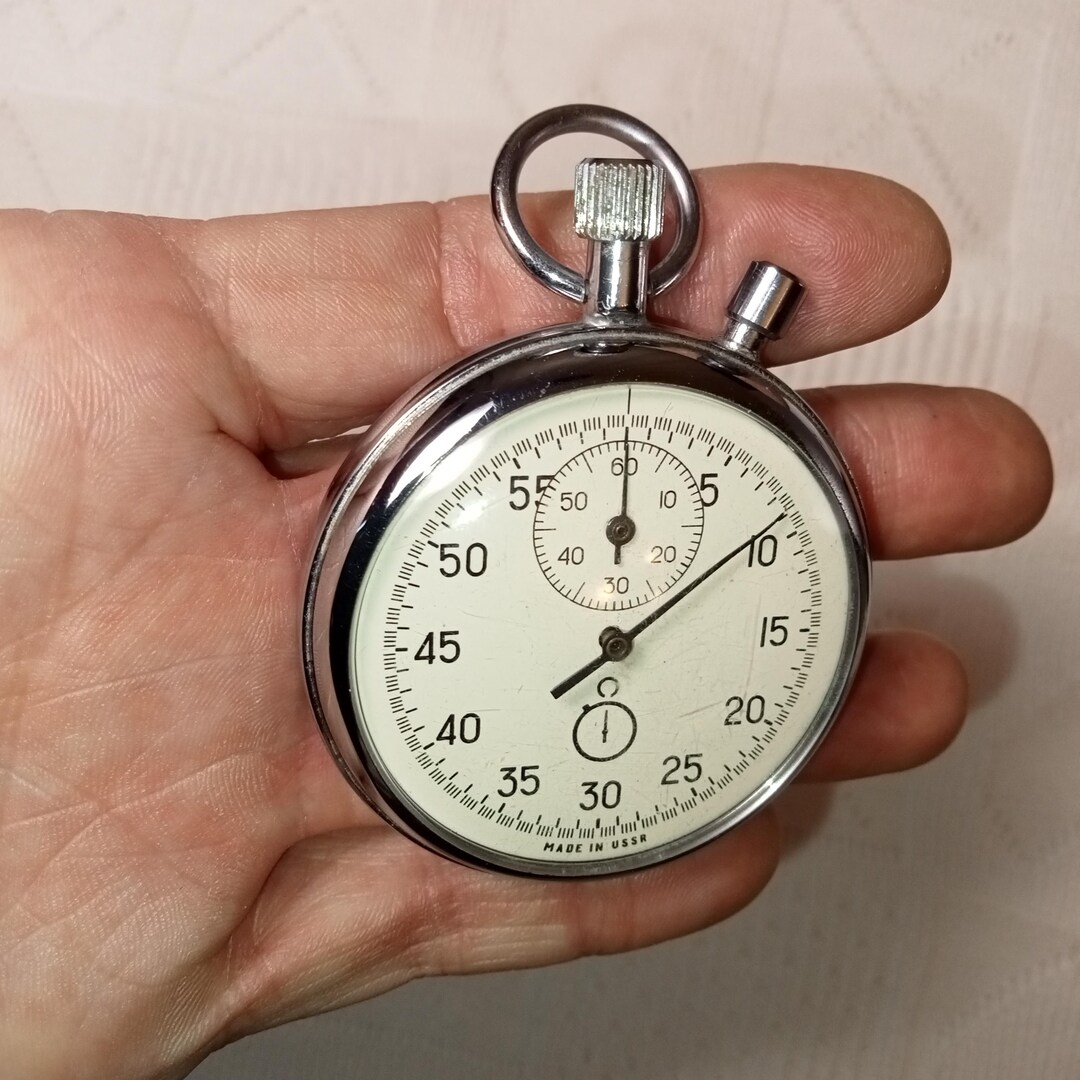 Soviet Stopwatch. Agat 2 Stopwatch. Zlatoust Watch Factory. Working ...