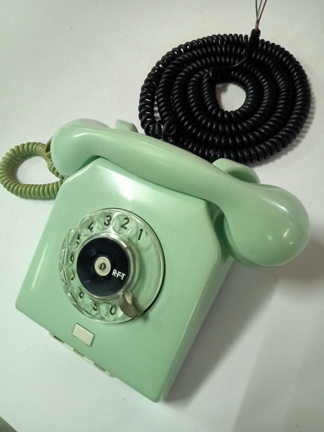 Working Rotary Telephone of the Soviet Era.vintage Blue Bakelite ...