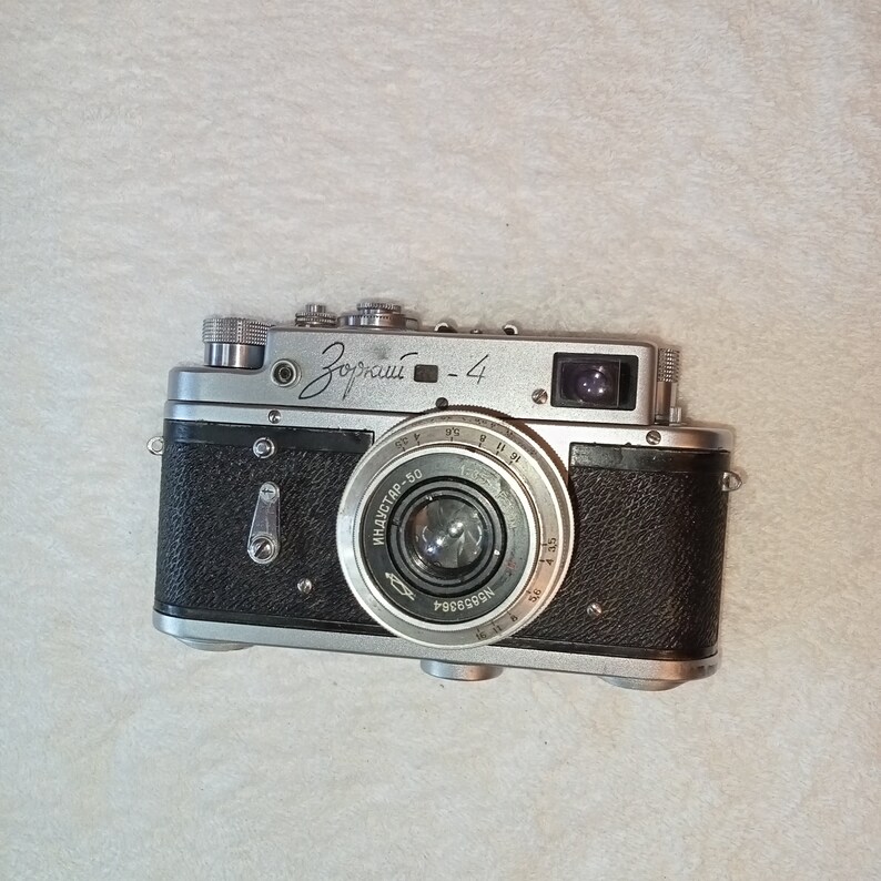 Working Vintage Soviet Film Camera Zorki-4 With Industar-50 F3.5 50 Mm ...