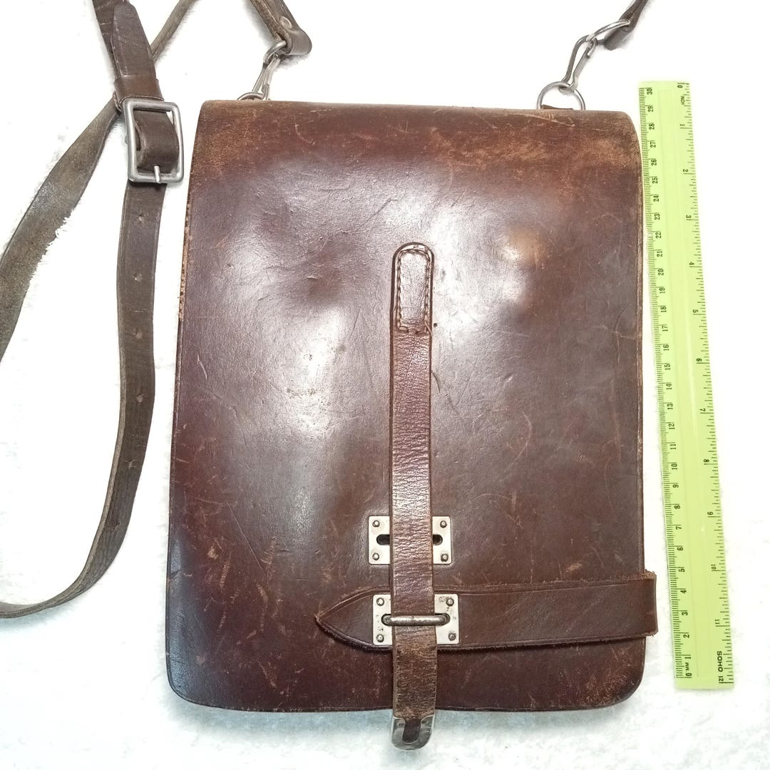 Vintage Officer Bag for Maps, Soviet Army, 52 , Stalin Era, Leather ...