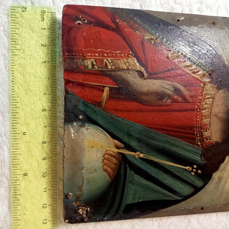 Icon of Christ the Savior 19t Century, Handmade, Icon of Jesus Christ ...