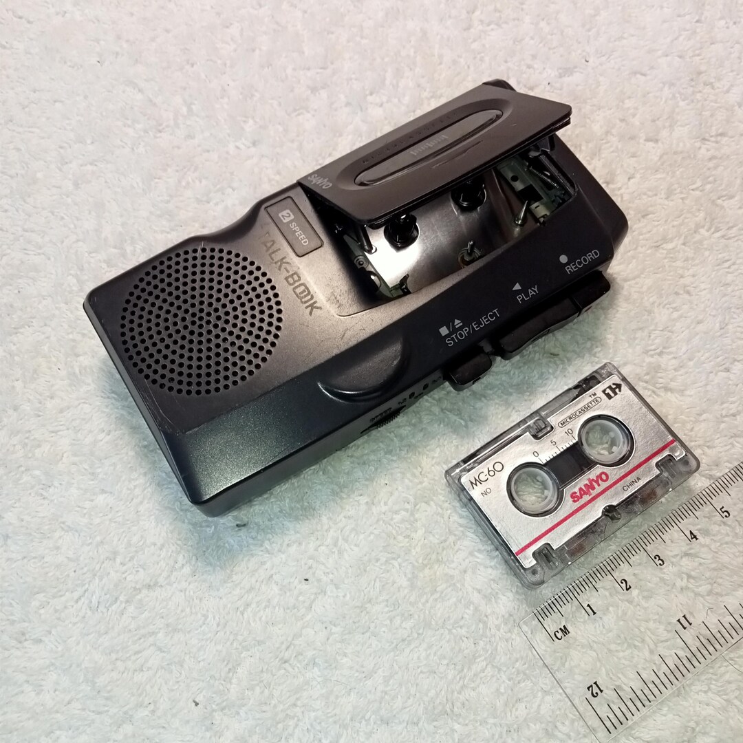 Working Microcassette Recorder Sanyo TRC-520M, 2 Speeds, Stylish Voice ...
