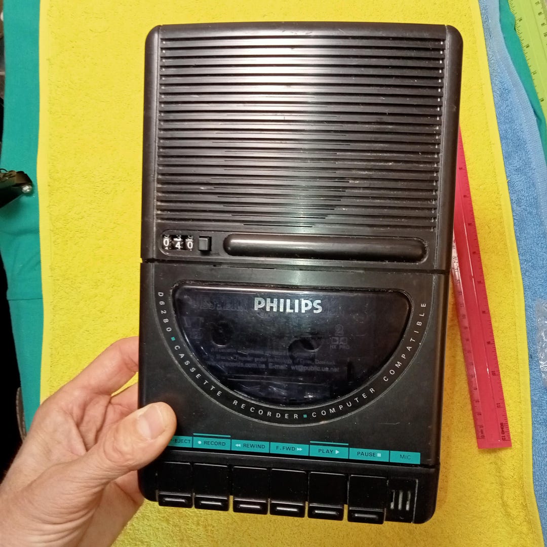 Working Vintage Philips D 6280 Cassette Player Recorder Tape, 80s ...