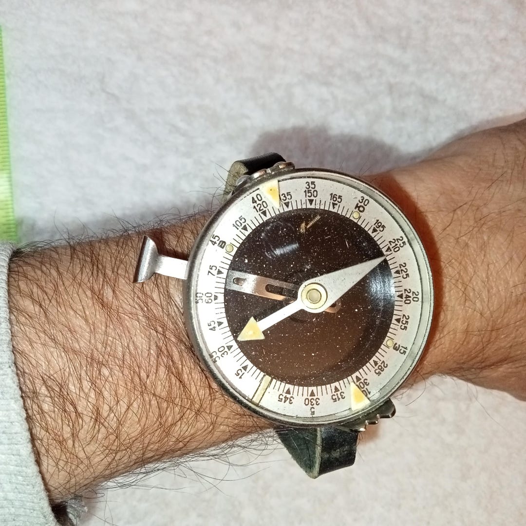 Soviet Vintage Adrianov Compass, Military Wrist Compass, Ukrainian SSR ...