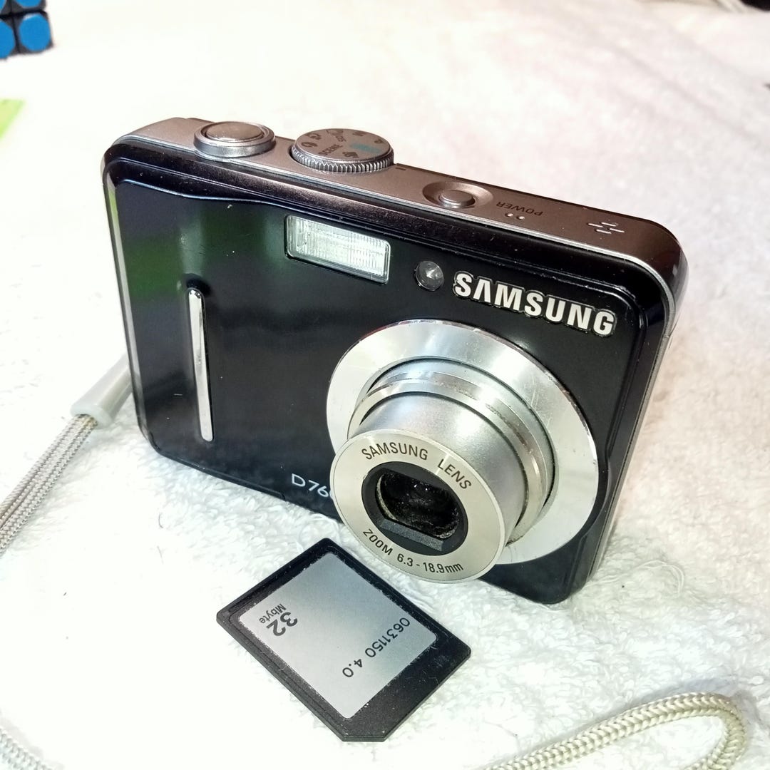 Samsung D760 Work Digital Camera, Black, 7.2 MP Digital Compact Camera ...