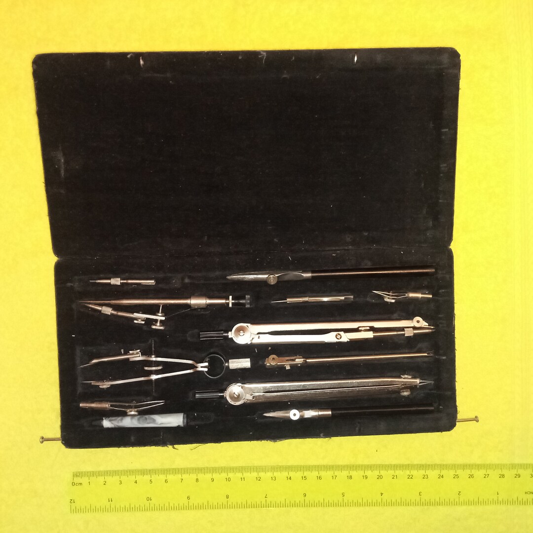 Soviet Drawing Set, Vintage USSR Drawing Set, 1970s, Painting Set,ussr ...