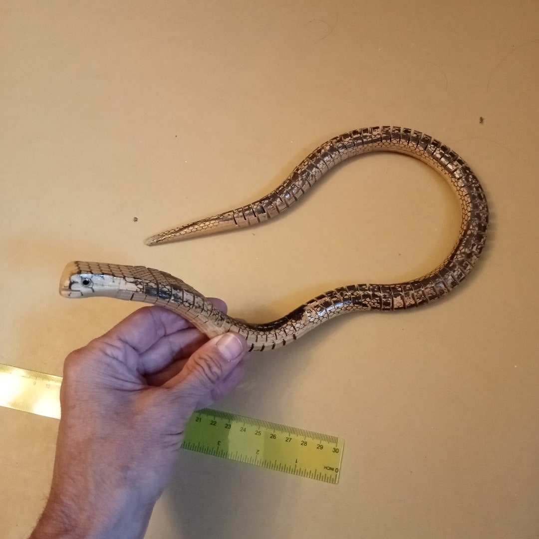 Soviet Wooden Snake handmade Snakevintage Wooden Snake USSR - Etsy