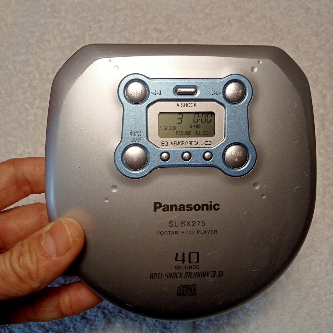 Working CD Player Panasonic SL-SX275, Portable Retro Cd Player, Compact ...