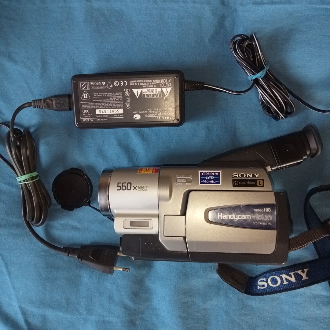 Silver Working Video Camera Video8 Hi8 8 Mm Sony Handycam - Etsy