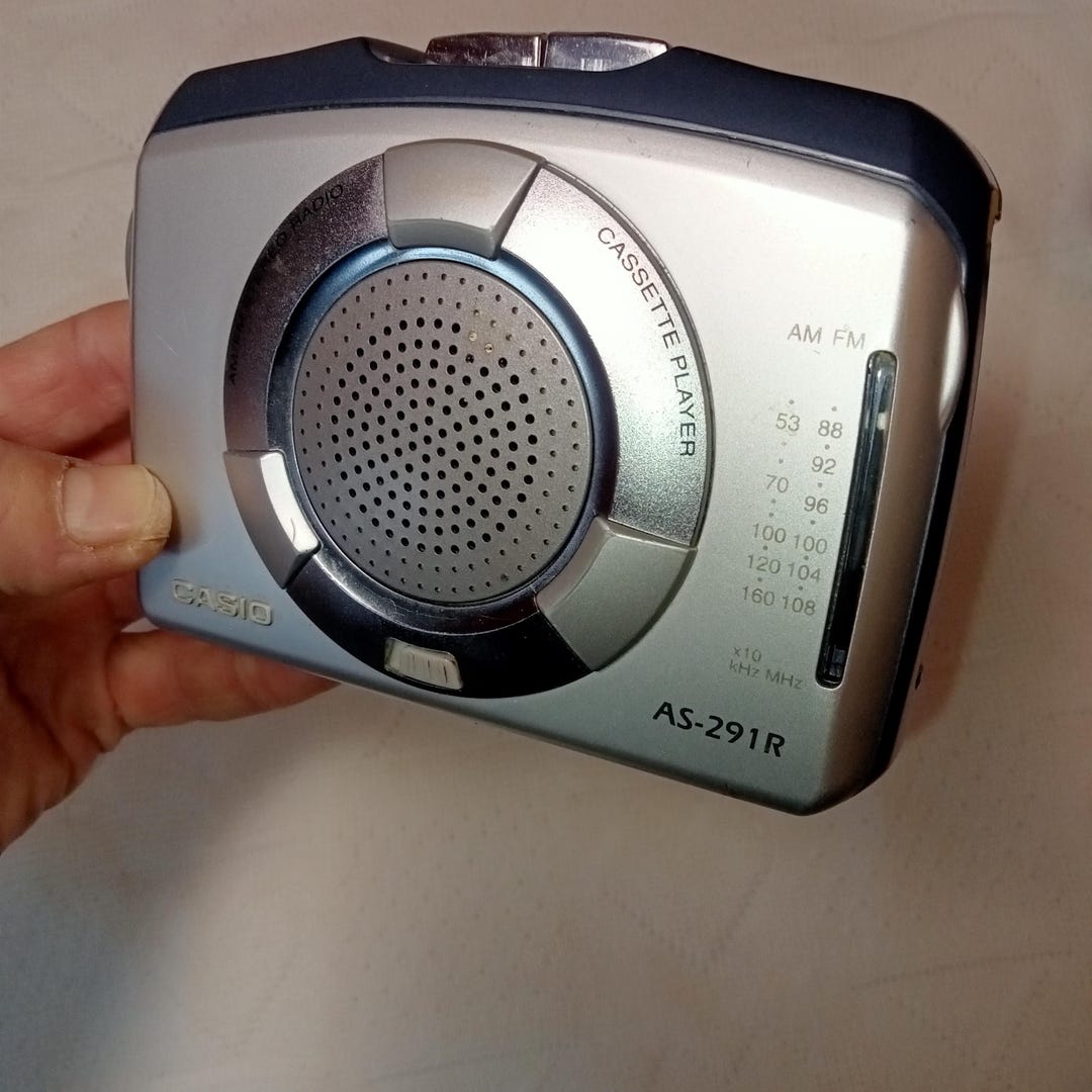 Working Mini Cassette Recorder Casio As-291r,vintage , AM/FM Stereo ...