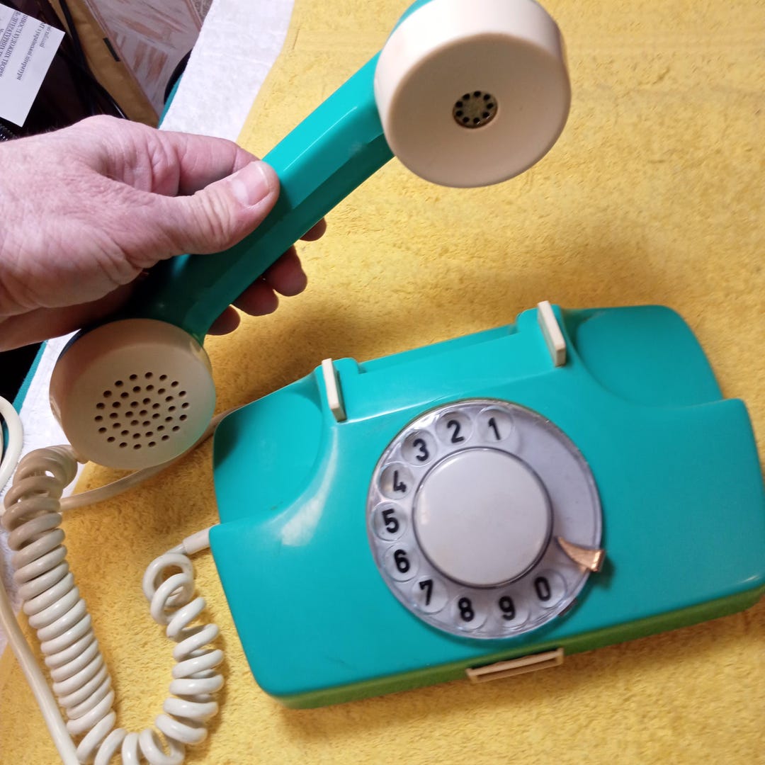 Soviet Working Telephone of Turquoise Color Belogradchik Made in ...