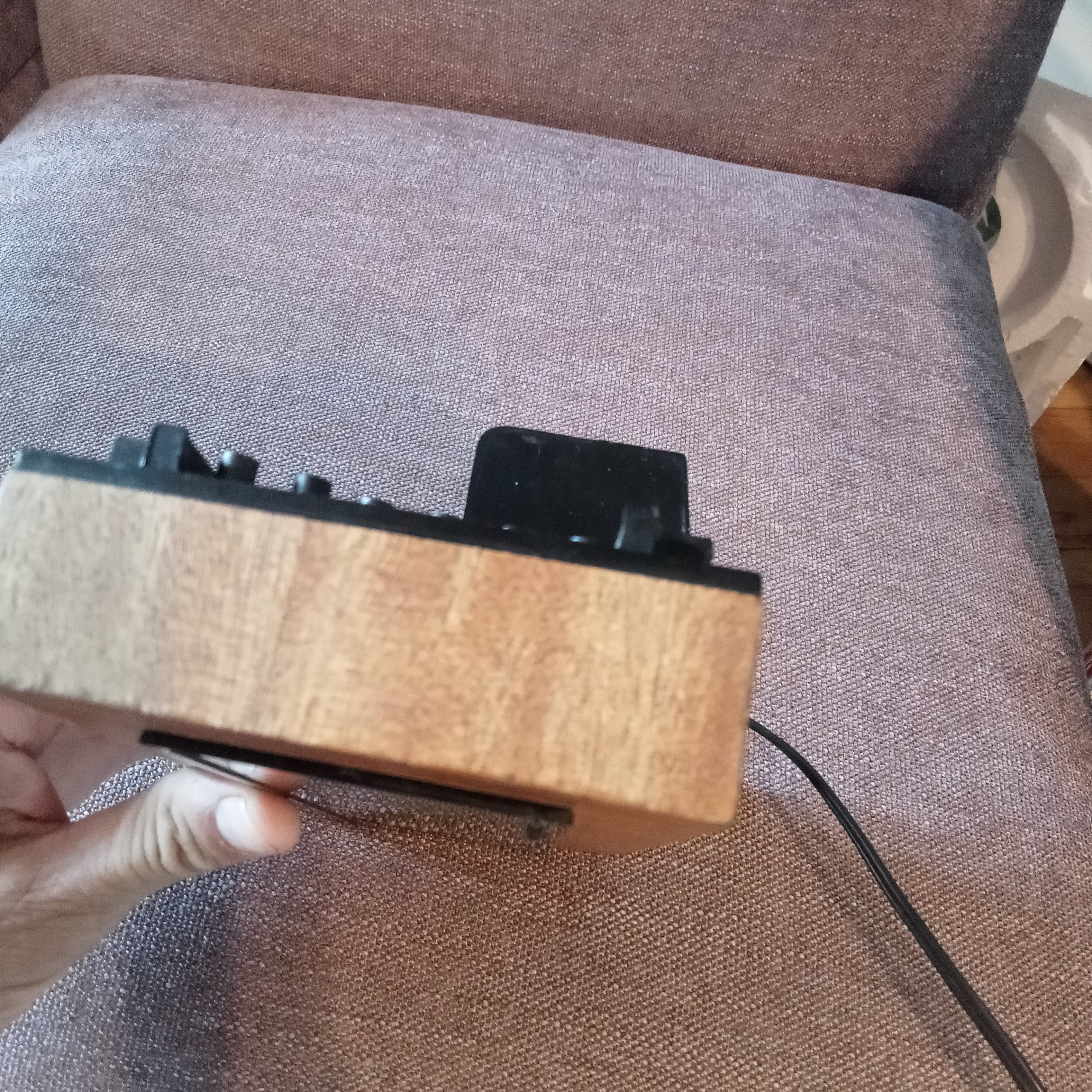 Working Soviet Desktop Electronic Clock of the 80s.wooden Ancient Alarm ...